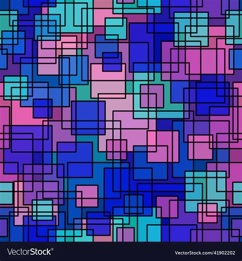 Quad Seamless Pattern Repeated Overlap Hexagon Vector Image