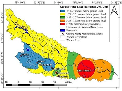 Groundwater Table Fluctuation Map Of Pre And Postmonsoon Seasons For 10 Download Scientific