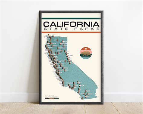 California State Park Map California State Park Checklist California