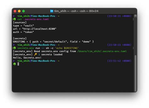 Secretsenv 105 Documentation