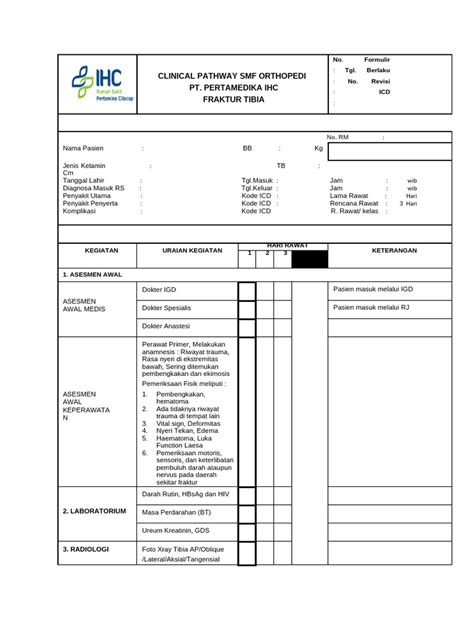 Clinical Pathway Fraktur Tibia Pdf