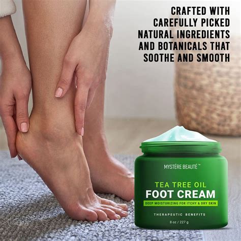Myst Re Beaut Tea Tree Oil Foot Cream With Ceramides And Green Tea