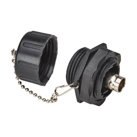 Rigid Industrial Bnc Female Adapter Ip68 Black Eaton