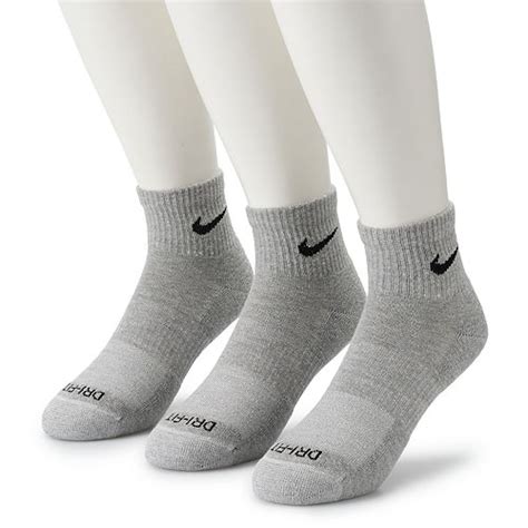Mens Nike 3 Pack Everyday Plus Cushion Ankle Training Socks