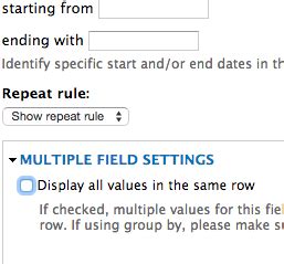 Correctly Display Repeating Dates In Drupal