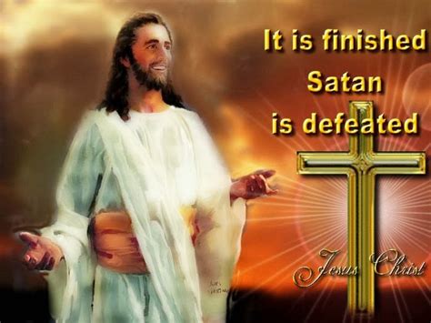 Free Christian Wallpapers Jesus Christ Defeated Satan