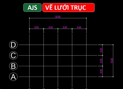 AutoLISP Reviewer Lisp vẽ lưới trục mặt bằng Lisp miễn phí vẽ lưới