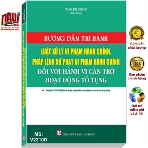 Sách Sách Hướng Dẫn Thi Hành Luật Xử Lý Vi Phạm Hành Chính Pháp Lệnh