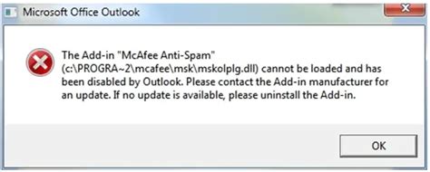 Microsoft Office Outlook Error Has Occurred