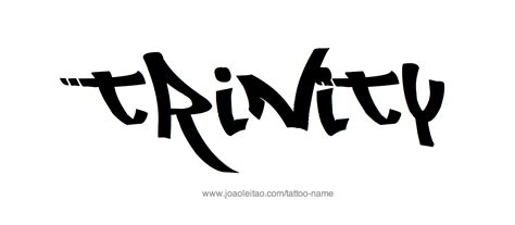 Trinity Name Tattoo Designs