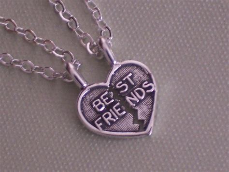 Best Friends Forever Split Heart Pendants On By Crystalvibe
