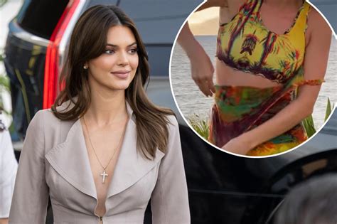 Kendall Jenner Strips Down To Psychedelic Bikini
