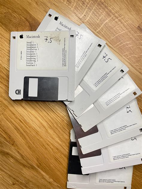 Macintosh System 7 5 Install Disk Set Etsy