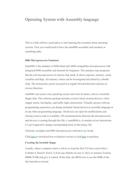 Operating Systems Pdf Floppy Disk Operating System