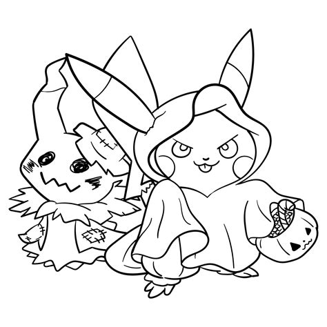 Ausmalbilder Pokémon Halloween Malvorlagen zum Ausdrucken