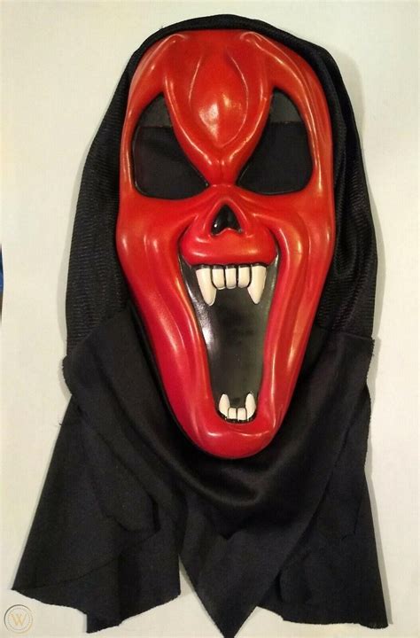 Scream Mask Red Devil Demon Ghostface ~ Rare Vintage 90s Easter