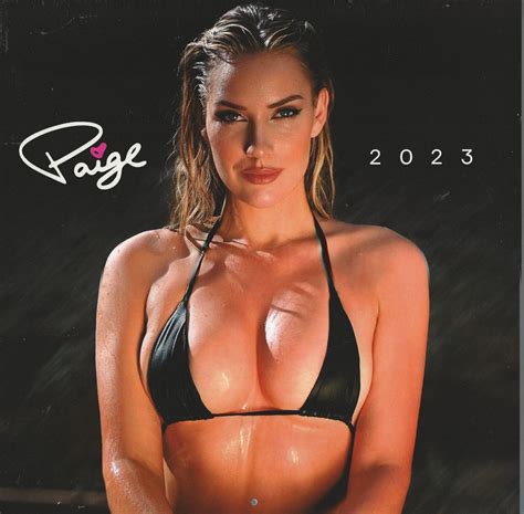 Paige Spiranac 2023 Pin Up Wall Calendar Plastic Free Packaging