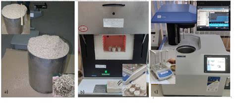 sequences during miscanthus biomass analysis a bulk density b ash