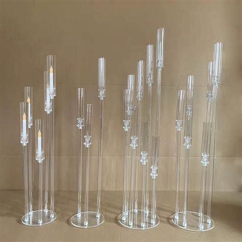 Wedding Table Centerpieces Decoration Acrylic Candle Holder Acrylic