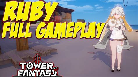 Ssr Ruby Tower Of Fantasy Full Gameplay In Battle Youtube