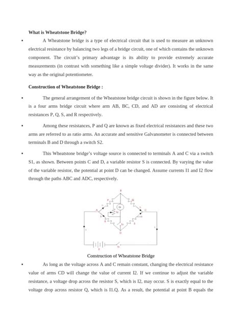 wheatstone bridge pdf