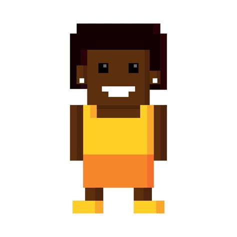 Afro Woman Pixel 8 Bit 11484440 Vector Art At Vecteezy