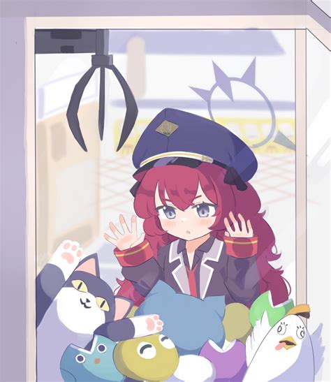 Iroha Peroro Wavecat And Big Brother Blue Archive Drawn By Anma21