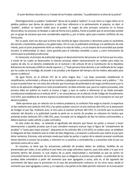 Tratado De Las Pruebas Judiciales Pdf Ley Procesal Justicia