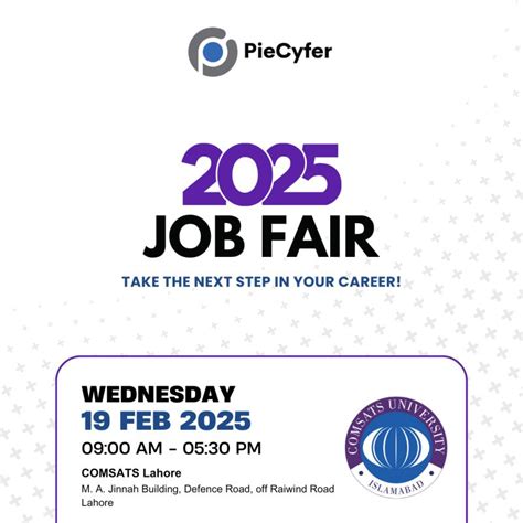 Piecyfer Comsatsjobfair2025 Careergrowth Techcareers Hiring