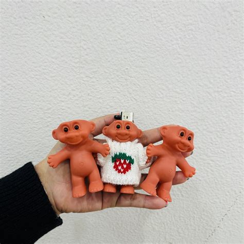 작은악마 트롤 라이터케이스 화분케이스 인기 귀여운 특이한 인형옷 트롤옷 라이터홀더 특이한선물 연말 새해 생일선물