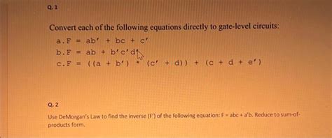 Solved Please Answer All Of Question 1 And 2 I Give A Fast