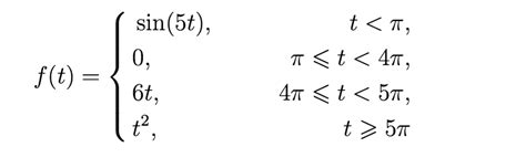 Solved Rewrite The Following Piecewise Function F T In
