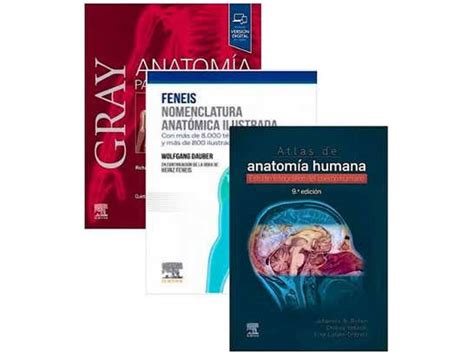 Lote Pack Gray Anatomía Para Estudiantes Feneis Nomenclatura