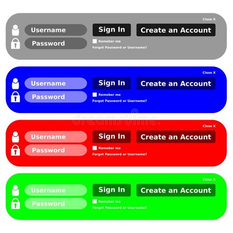 Login Logon Open Your Website On Stock Illustration Illustration