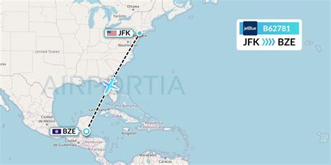 B62781 Flight Status JetBlue Airways New York To Belize City JBU2781