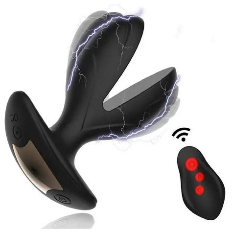 Vibrating Butt Plug Prostate Massager With 8 Electric Shocks And