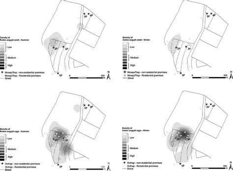 Spatial Distribution For Eggs And Adults Of Ae Aegypti In Residential