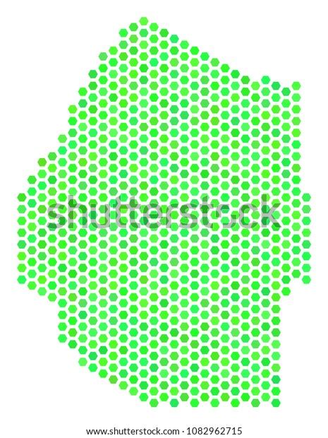 Green Swaziland Map Vector Hexagon Geographic Stock Vector Royalty Free 1082962715 Shutterstock