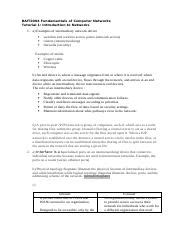 Fundamentals Of Computer Networks Intermediary Devices And Course Hero