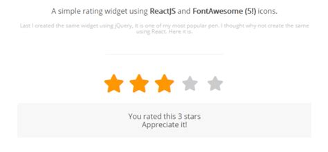 Rating Star Widget With React Reactscript