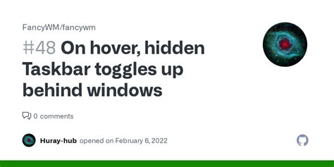 on hover hidden taskbar toggles up behind windows · issue 48