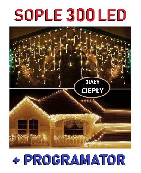 SOPLE LED 300 LAMPKI ŚWIATEŁKA 9 8 M ZEWNĘTRZNE KURTYNA EFEKT FLASH