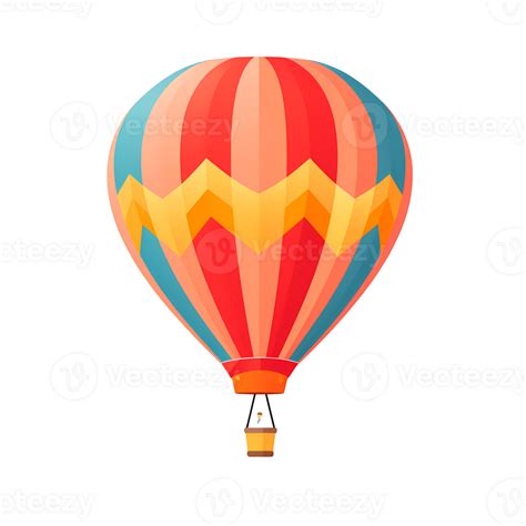 Ai Generated Hot Air Balloon Flying In The Sky With Clouds Png Illustration PNG