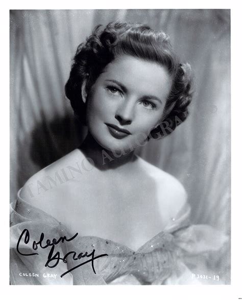 Coleen Gray Autograph Signed Photograph Tamino