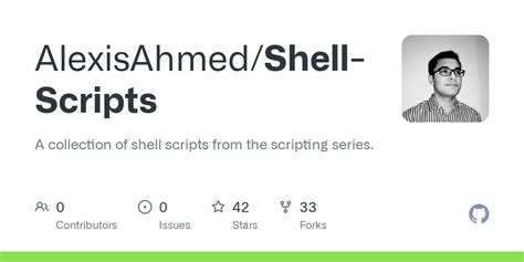 GitHub AlexisAhmed Shell Scripts A Collection Of Shell Scripts From