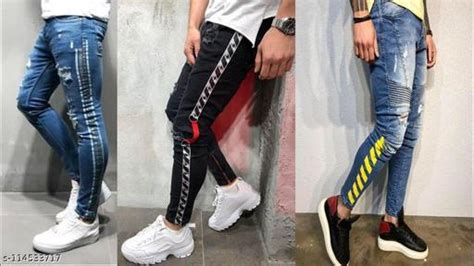 Masterly Weft White Colour Trendy Slim Fit Jeans For Men