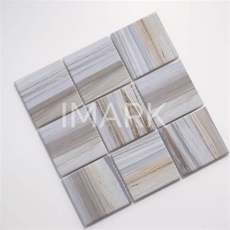 Aqua Pink Pebble Beach Glass Mosaic Tile Iridescent Pool Tiles