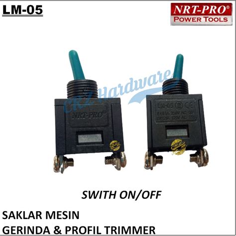 Jual Saklar Mesin Gerinda Profil Switch On Off Gerinda Trimmer Shopee Indonesia