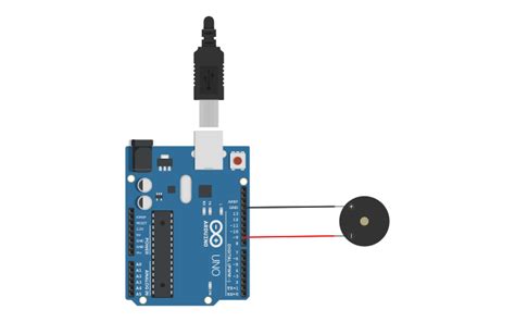 Circuit Design Buzzer Tinkercad