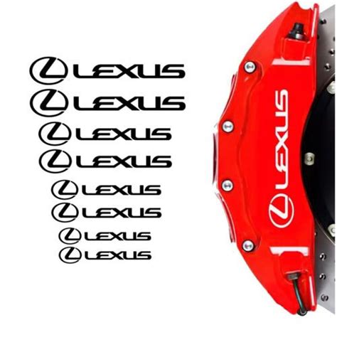 8 Lexus Brake Caliper High Temp Decal Sticker Automotive F Sport 4